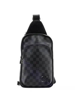 LOUIS VUITTON Avenue Sling Bag Nm Damier Graphite Crossbody Bag - Black