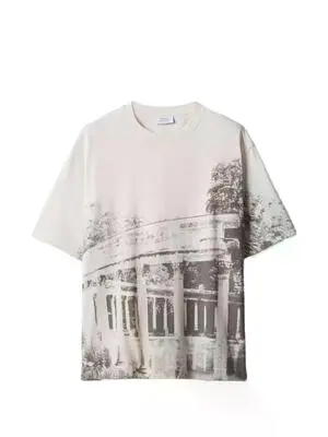 Maison Kitsuné Parc Monceau Graphic-print T-shirt - Neutrals