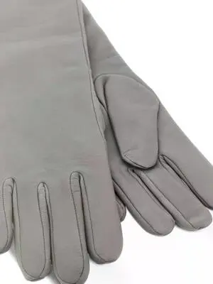 THE FRANKIE SHOP Veneto Leather Gloves - Grey