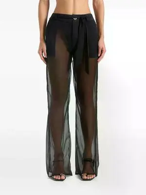 Manière De Voir Sheer Belted Trousers