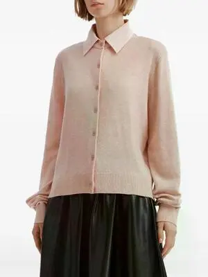 B+AB Contrast-collar Cardigan