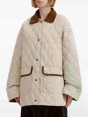 B+AB Quilted Corduroy-collar Jacket