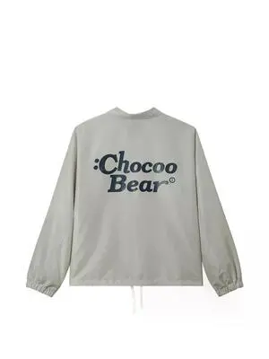 CHOCOOLATE Logo-patch Bomber Jacket - Grey