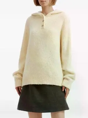 B+AB Button-up Hooded Sweater