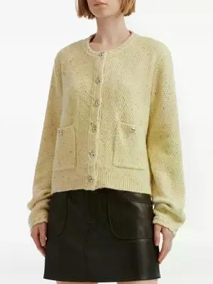 B+AB Sequin-embellished Flecked Cardigan