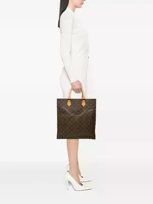 LOUIS VUITTON 2003 Monogram Sac Plat Tote Bag