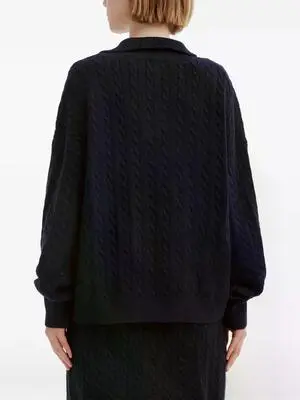 B+AB Cable-knit Embroidered Skirt Set