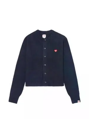 AAPE BY *A BATHING APE Heart-patch Cardigan - Blue