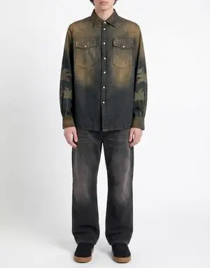 Palm Angels Denim Shirt Size Cotton