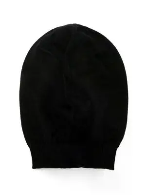 Rick Owens Fine-knit Beanie Hat - Black