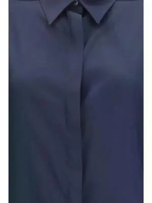 ELLA Concealed-front Pleated Shirt
