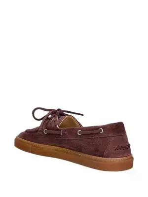 SUMMERY COPENHAGEN Lace-up Suede Loafers