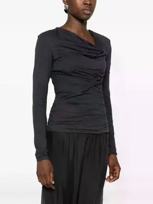 Paloma Wool Junco Ruched Cowl-neck Top