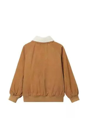 CHOCOOLATE Corduroy-texture Bomber Jacket