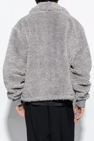 Amiri Logo-print Faux-fur Jacket