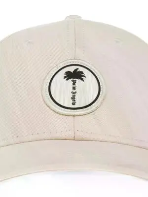 Palm Angels Logo-patch Baseball Cap - Neutrals