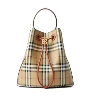 Burberry Small Tb Bucket Bag - Nude