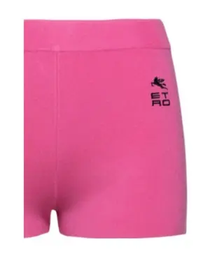 Etro Logo Print Fitted Shorts