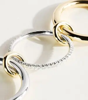 SPINELLI KILCOLLIN Sterling Yellow Gold And Diamond Libra Ring