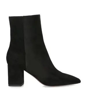 Paris Texas Suede Anja Ankle Boots 70 - Black