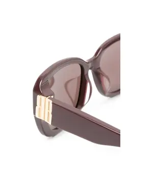 Balenciaga Bb Logo Rectangle-frame Sunglasses
