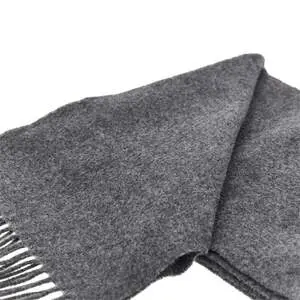 AMI Paris De Coeur Embroidery Wool Scarf