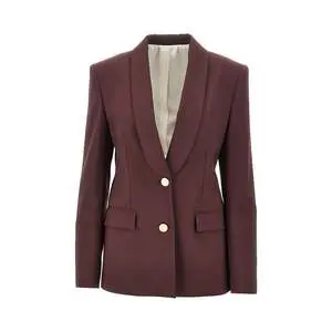Alberta Ferretti Single-breasted Tailo Jacket - Red