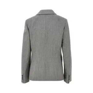 Alberta Ferretti Pinstriped Tailored Single-breasted Jacket