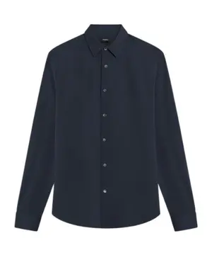 Theory Sylvain Structure Knit Shirt - Eclipse