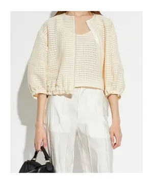 Emporio Armani Sheer Check Sleeveless Top