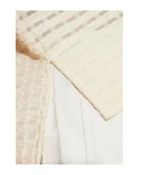 Emporio Armani Sheer Check Sleeveless Top