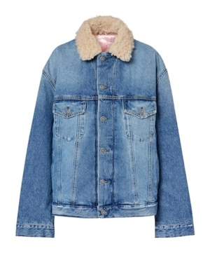 Acne Studios Teddy-trimmed Denim Jacket