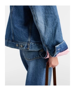 Acne Studios Teddy-trimmed Denim Jacket