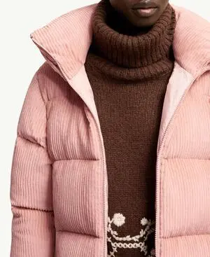 Moncler Lumineux Corduroy Short Down Jacket