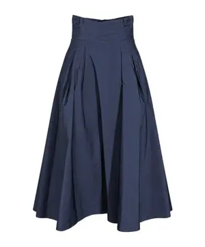 Elisabetta Franchi High-waist Pleated Skirt - Blue