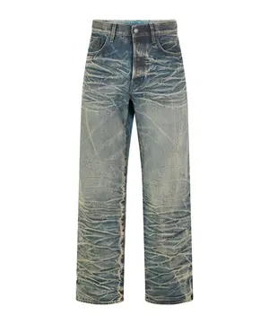Acne Studios Wrinkled Wash Wide-leg Jeans