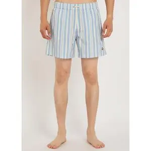 Moncler Vertical-striped Beach Shorts
