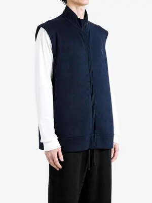 Polo Ralph Lauren Quilted Knit Vest With Full Zipper