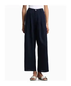 Emporio Armani J4e Relaxed-fit Linen Trousers