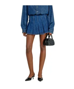 DIESEL® Denim Skort With Pleated Front