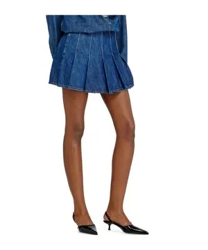 DIESEL® Denim Skort With Pleated Front