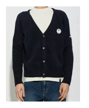 Palm Angels Long-sleeved Knitted Cardigan