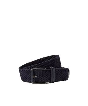 Zegna Rayon Belt - Navy Blue