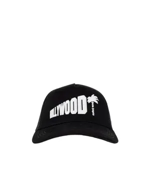 Palm Angels Baseball Cap With A Brim - Black