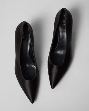Celine Midi Pump In Satin