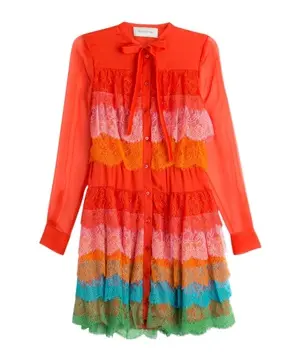 Valentino Garavani Long-sleeved Dress - Red