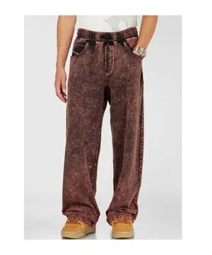 DIESEL® Sweatpants With Denim Effect