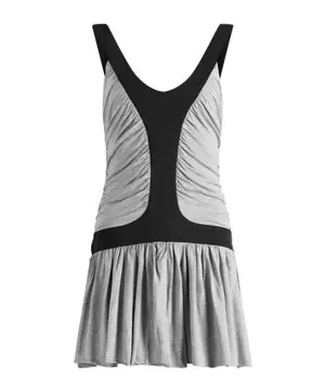 Gimaguas Molly Pleated Mini Dress - Gray Blend
