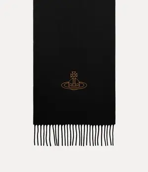 VIVIENNE WESTWOOD Embroidered Orb Long Scarf