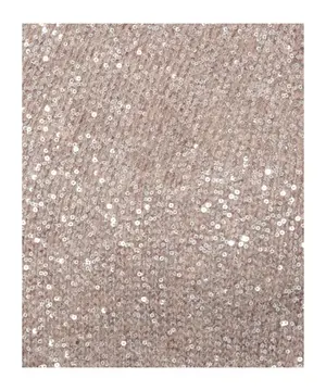 D.exterior Sequined High Neck Knitted Top